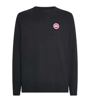 Canada Goose Organic Cotton Vantage Long-sleeve T-shirt - Black