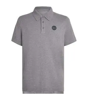 Canada Goose Organic Cotton Beckley Black Disc Polo Shirt - Grey