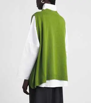 Eskandar Cashmere Plunge-neck Sweater Vest