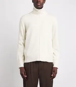Sandro Wool Zip-up Cardigan