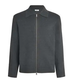 Sandro Zip-up Cardigan - Black