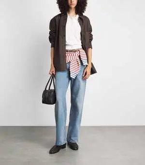 Claudie Pierlot Suede Mixed-metal Buckle Belt