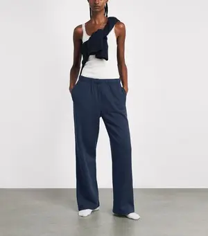 SKIMS Cotton-blend Fleece Straight Sweatpants