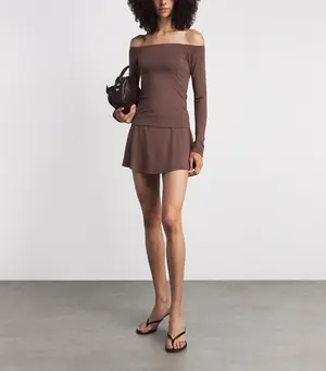 SKIMS Smooth Layers Off-the-shoulder Top