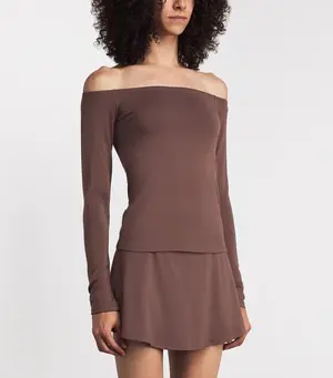 SKIMS Smooth Layers Off-the-shoulder Top