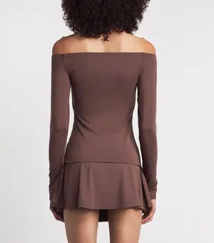 SKIMS Smooth Layers Off-the-shoulder Top