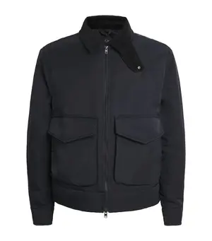 Fred Perry Padded Caban Jacket - Navy