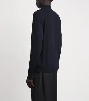 Sunspel Sea Island Cashmere Half-zip Sweater