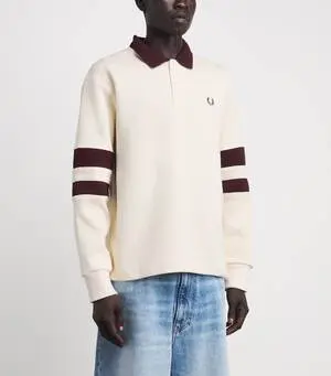 Fred Perry Cotton Logo Polo Sweatshirt