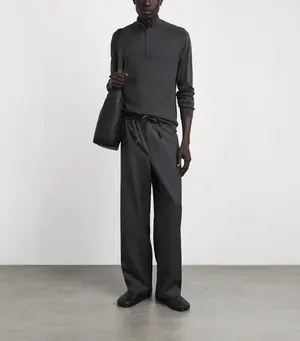 Sunspel Sea Island Cashmere Half-zip Sweater