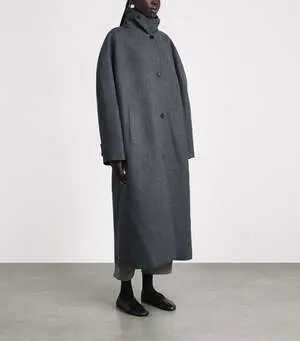 JIL SANDER Wool-blend Oversized Coat