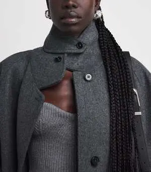 JIL SANDER Oversized Wool-blend Coat