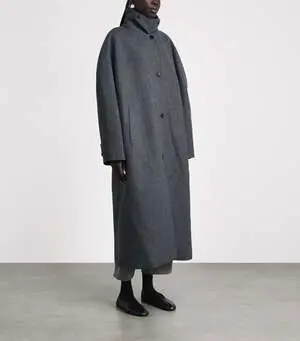 JIL SANDER Oversized Wool-blend Coat