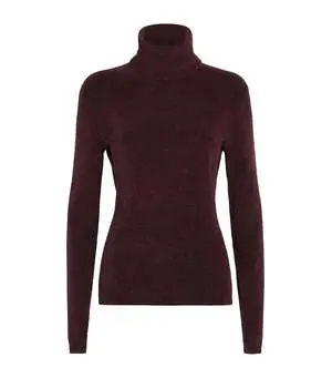 Gabriela Hearst Silk Rollneck Torcello Sweater - Purple