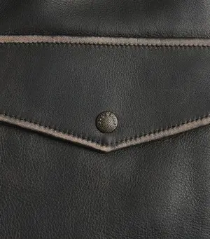 Rag & Bone Leather Shearling-collar Bomber Jacket