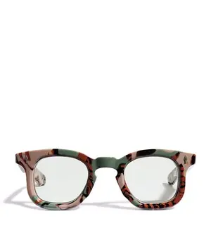 JACQUES MARIE MAGE Devaux Square Frame Sunglasses - Red