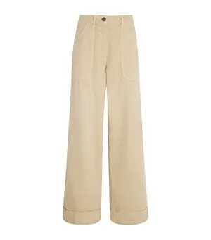 ME+EM Cotton Trainer Grazer Trousers - Brown