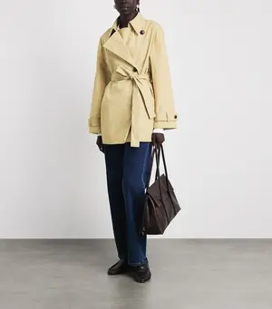 Theory Cropped Belted Trench Coat