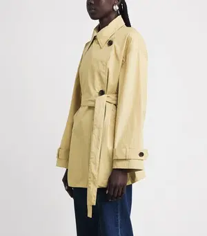 Theory Cropped Belted Trench Coat