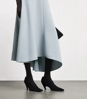 Theory Knit-satin Midi Dress