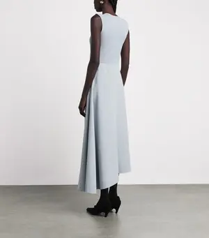 Theory Knit-satin Midi Dress