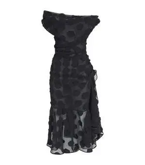 VIVIENNE WESTWOOD Polka-dot Ginnie Frill Midi Dress