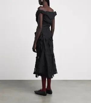VIVIENNE WESTWOOD Polka-dot Ginnie Frill Midi Dress