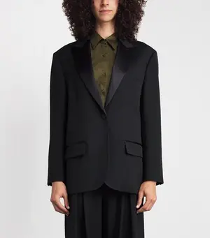 ME+EM Wool-blend Contour Tux Blazer
