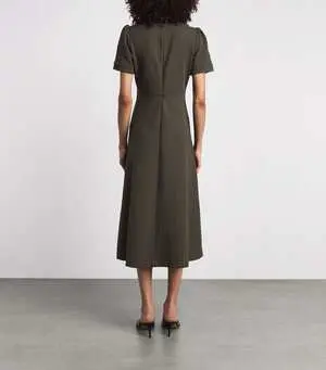ME+EM Fit-and-flare Midi Dress