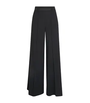 ME+EM Wide-leg Tux Trouser - Black