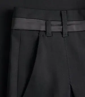 ME+EM Wool-blend Exaggerated Taper Tux Trousers