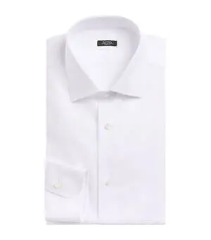 BARBA NAPOLI Cotton Poplin Slim Shirt