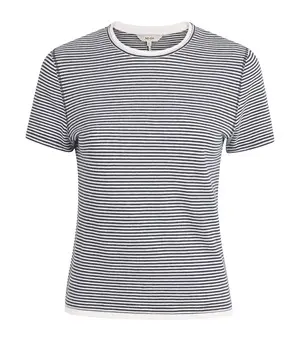 ME+EM Organic Cotton Double-layer Long-sleeve T-shirt - Navy