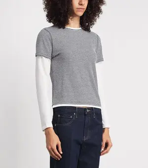 ME+EM Organic Cotton Double-layer Long-sleeve T-shirt
