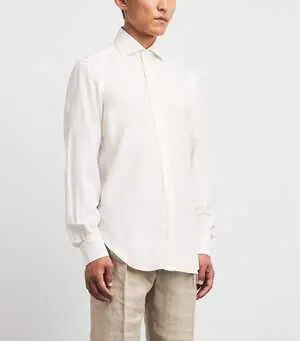 BARBA NAPOLI Cotton-cashmere Shirt - White