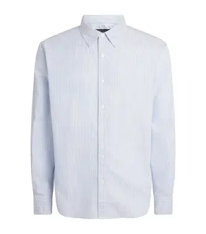 Rag & Bone Cotton Stripe Shirt - White