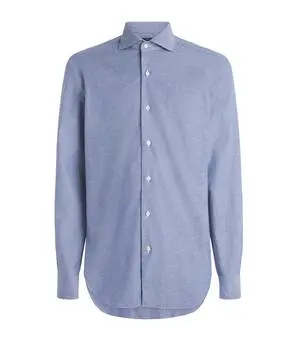 BARBA NAPOLI Cotton Shirt - Navy