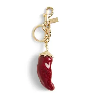 COACH Chili Bag Charm - Red