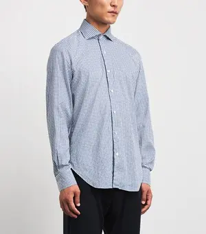 BARBA NAPOLI Cotton Washed Check Shirt