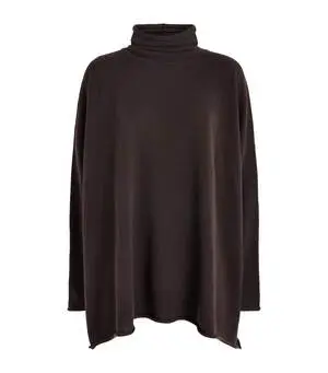 Eskandar Cashmere Rollneck Sweater - Brown