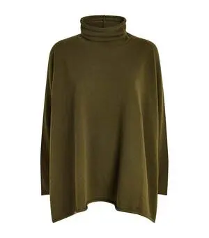 Eskandar Cashmere Rollneck Sweater - Green