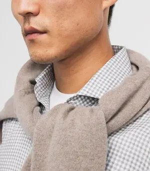BARBA NAPOLI Cotton Washed Check Shirt