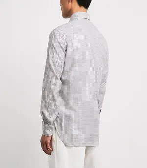 BARBA NAPOLI Cotton Washed Check Shirt