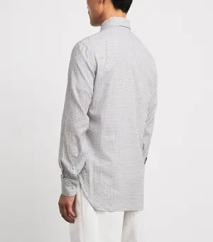 BARBA NAPOLI Cotton Washed Check Shirt