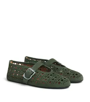 Alaïa Suede Vienne Ballet Flats