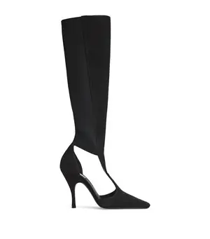 Alaïa Suede Cut-out Boots 100