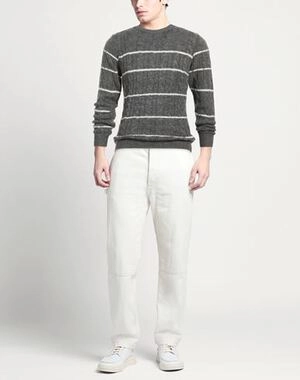 GAZZARRINI Striped Cable-knit Crewneck Sweater