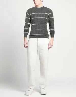 GAZZARRINI Striped Cable-knit Crewneck Sweater