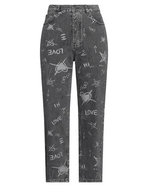 TWINSET Jeans Size Cotton, Elastane - Black