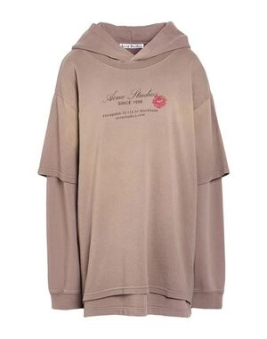 Acne Studios Sweatshirt Light Brown Size Cotton